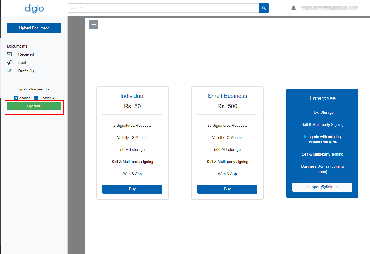 How to e-sign the documents on Digio?